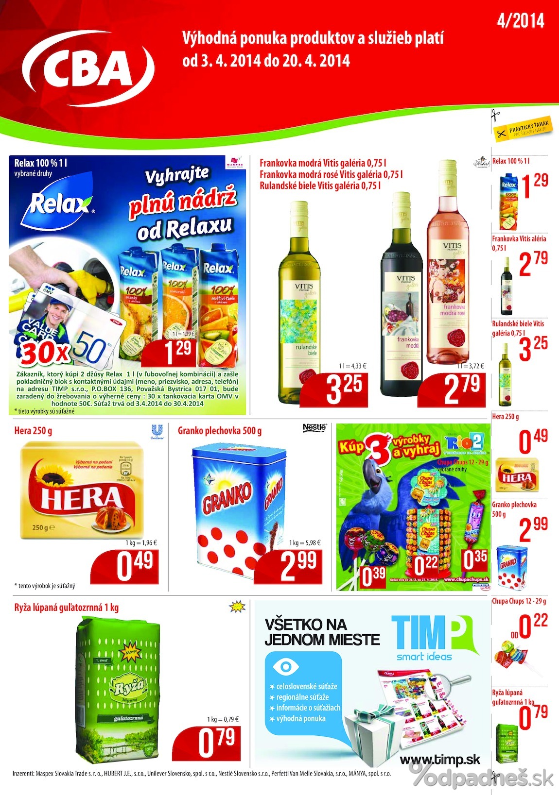 CBA leták platný do 20.4.2014 | Letákovo.sk