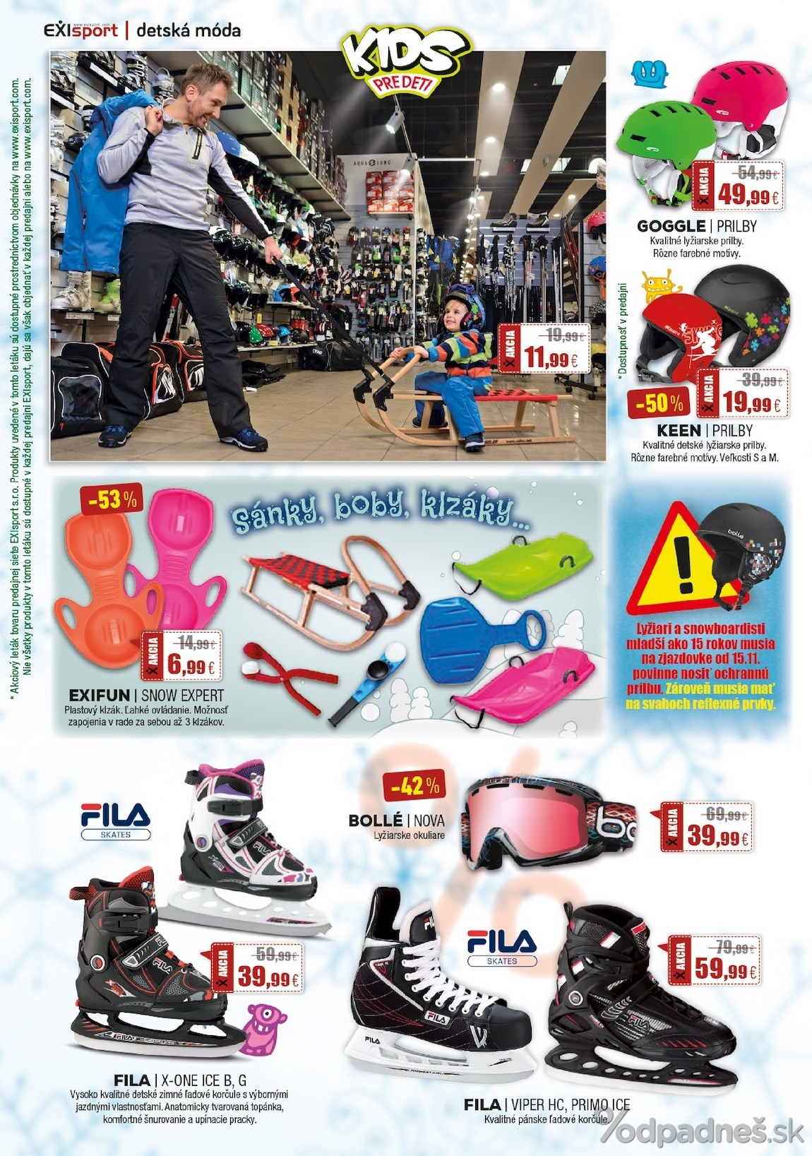 Exisport leták platný do 26.1.2016 | Letákovo.sk