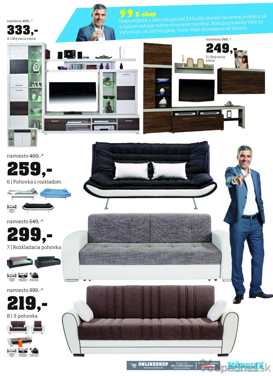 Mobelix leták platný do 22.11.2015 | Letákovo.sk