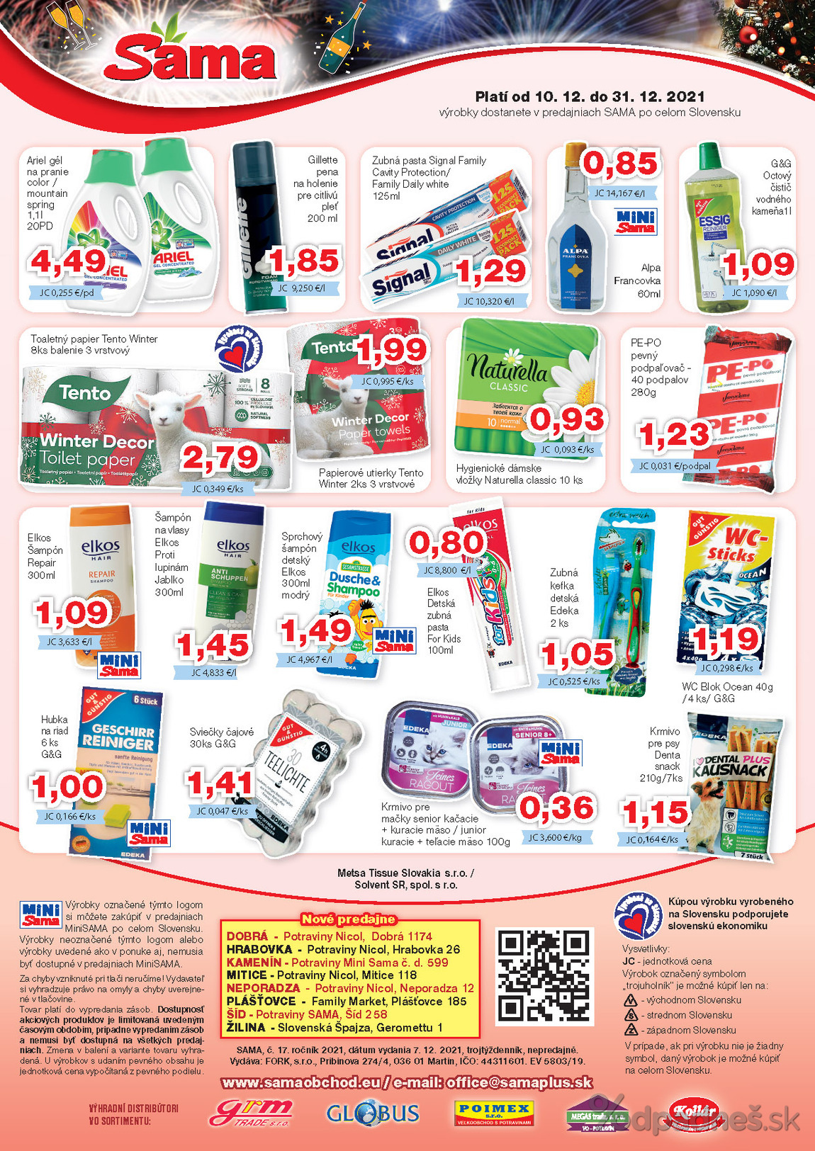 SAMA Plus leták platný do 31.12.2021 | Letákovo.sk